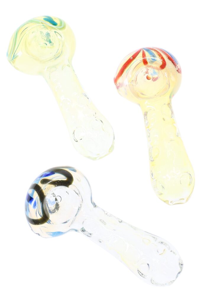 (Assorted Colors) 3″ Color-Change Frit Spoon Pipe – Have a Nug