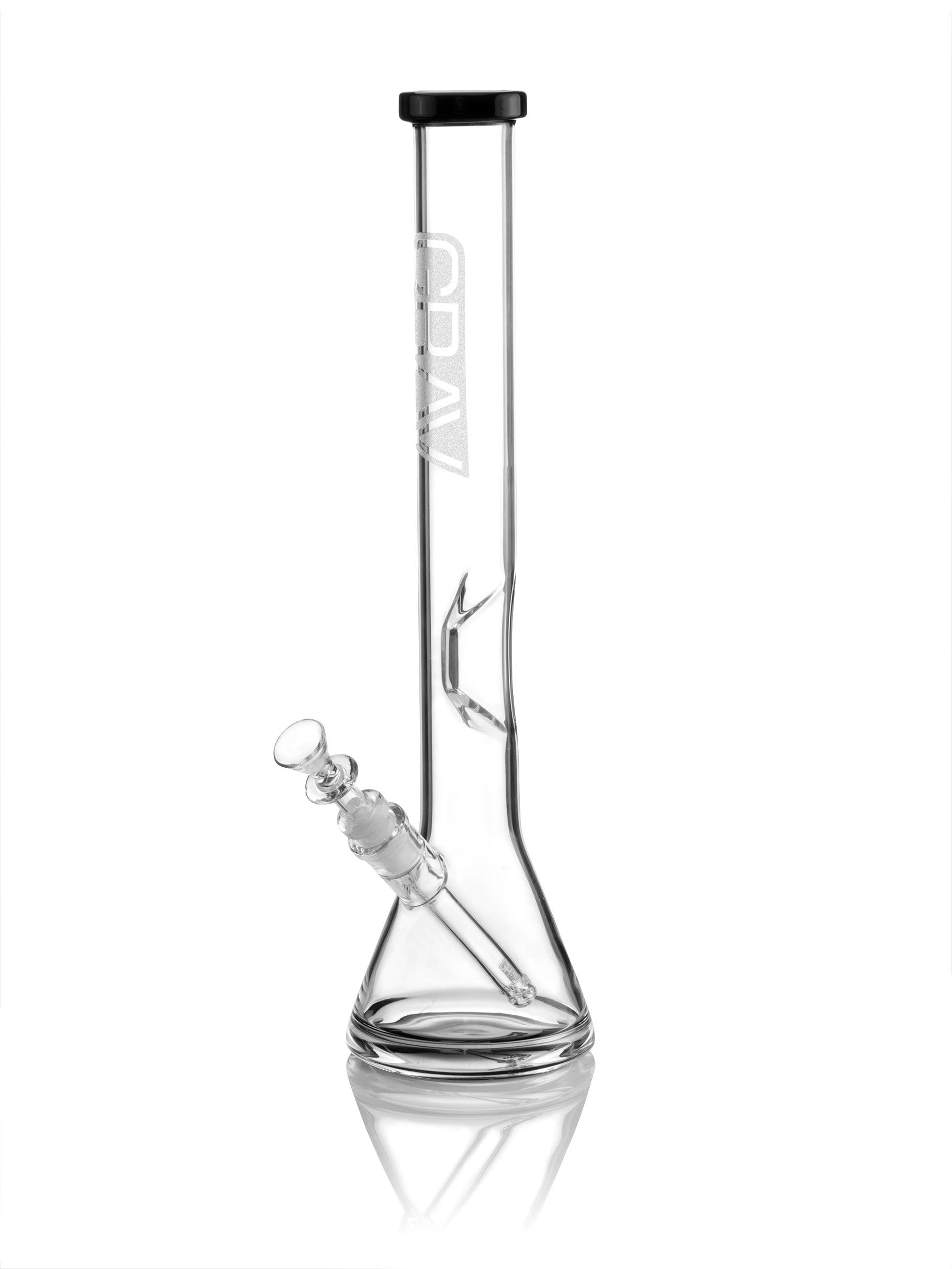 GRAV® Large, Black Accent Beaker Base Water Pipe – Have a Nug